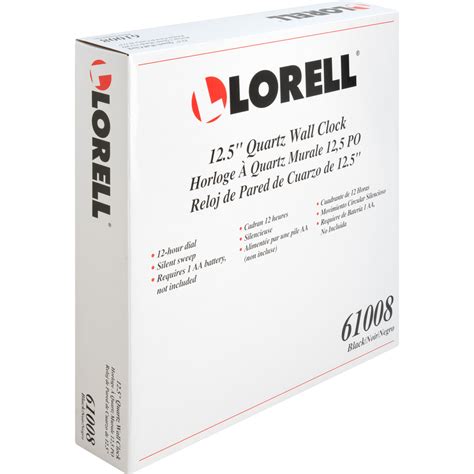 Llr 61008 Lorell 12 1 2 Slimline Wall Clock Lorell Furniture