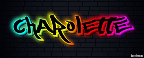 Charolette Text Effect And Logo Design Name