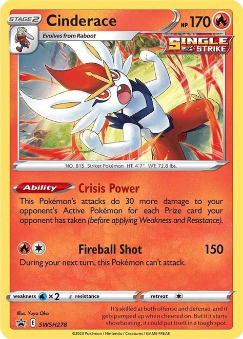 Cinderace Swsh278 Swsh Sword And Shield Promo Cards Pokemon