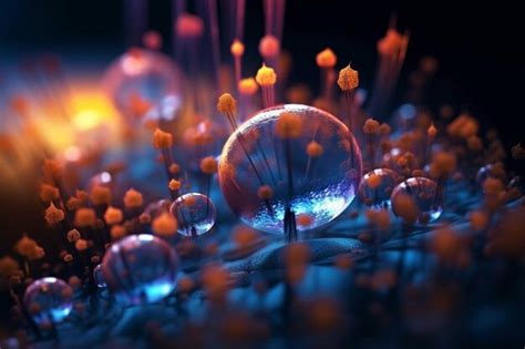 Premium Ai Image 3d Illustration Of Abstract Technology Concept With Microcircuit And Blurred