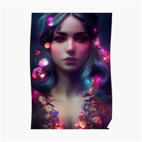 Hyper Realistic Girl Portrait Poster For Sale By Aiartdirection