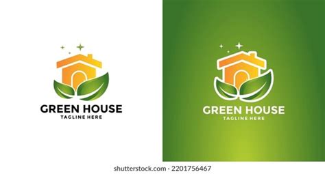 Green House Vector Template Logo Design Stock Vector Royalty Free 2201756467 Shutterstock