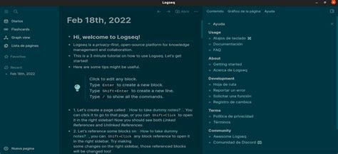 Logseq una aplicación para crear notas gráficos de conocimiento y más