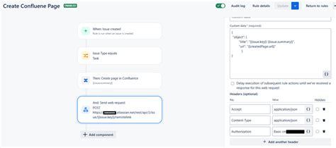 Jira Automation Linking A Confluence Page With Ji Atlassian Community