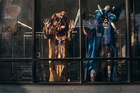 Ane Crabtree Designs Costumes For Bot Herders And Drone Shepherds For Sci Fi Planet City Movie