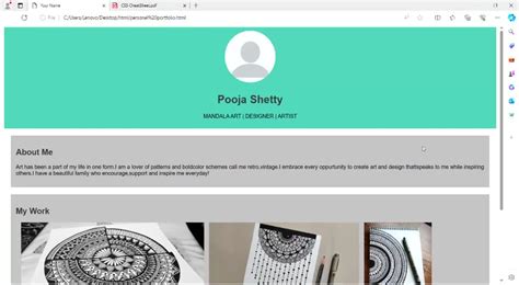 Divya Hc On Linkedin Day 30 Personal Portfolio Using Html And Css 📱 A Header Is Usually