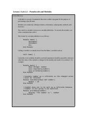 Cosc1315 L2 A3 L2 Lab2 2 Docx Lesson 2 Lab 2 2 Pseudocode And