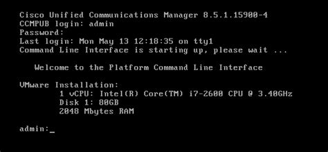 Reset CUCM Call Manager OS Platform Password