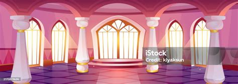핑크 중세 성 바로크 양식의 볼룸 인테리어 궁전에 대한 스톡 벡터 아트 및 기타 이미지 궁전 0명 건축 Istock