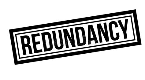 Redundancy Sign Or Stamp Stock Vector Illustration Of Dismissal
