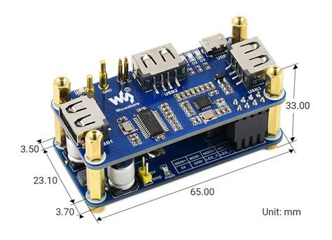 PoE Ethernet USB HUB BOX Za Raspberry Pi Zero 3x USB 2 0 802 3af