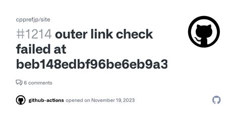 outer link check failed at beb148edbf96be6eb9a31ee14b58a886db3e4e99