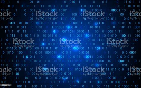 Abstract Technology Binary Code Backgrounddigital Binary Data And