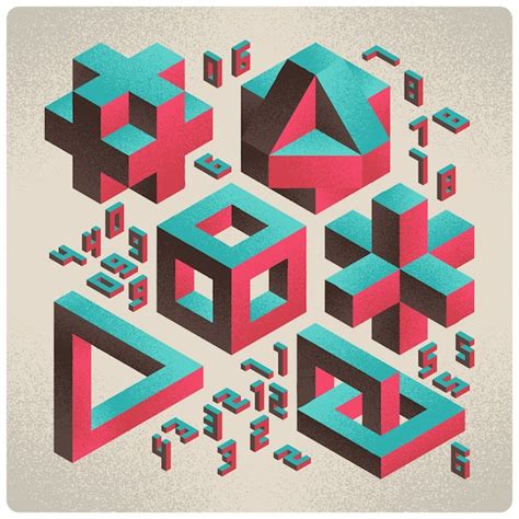Premium Vector 3d Geometric Abstract Shapes