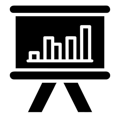프레젠테이션 아이콘 픽토그램 프리미엄 벡터