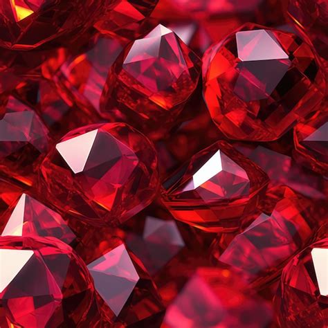 Premium Ai Image Shine Ruby Macro Photo Tile Seamless Background