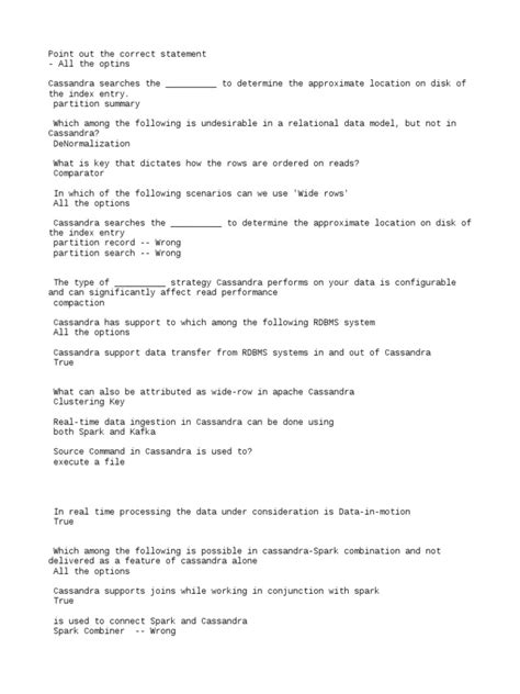 Cassandra Data Modeling Pdf Database Index Apache Spark