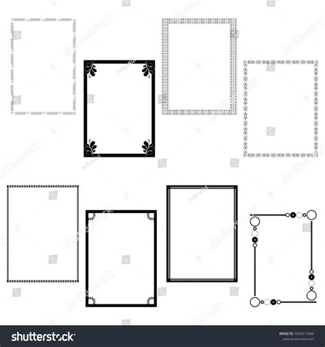 Frame Space Text Eight Different Black Stock Vector Royalty Free 1059617000 Shutterstock