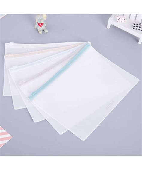 델리 말랑말랑 Pvc 투명 슬라이딩지퍼 다용도 파우치 에이블리