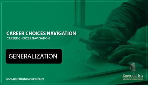 Career Choices Navigation Specialization Vs Generalization Emerald Isle Manpower