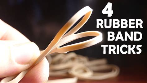 4 Incredible Tricks With Rubber Bands Super Easy Very Impressive