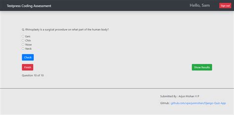 Github Paulmodaleyquiz App A Quiz Web App Using Django Javascript