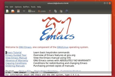 Gnu Emacs 262 Released How To Install In Ubuntu 1804 Ubuntuhandbook