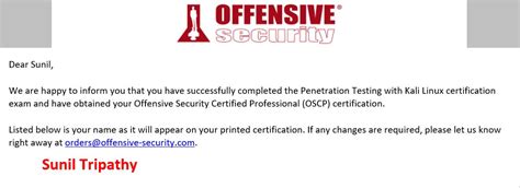 Sunil K On Linkedin Offensivesecurity Oscp Tryharder Accenturesecurity Pentesting 35