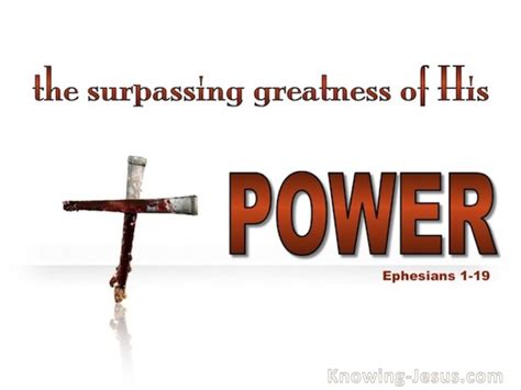 Ephesians 119 The Surpassing Greatness Of His Power Bronze