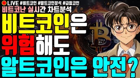 실시간 비트코인은 위험해도 알트코인은 위험 1월15일 저녁 라이브 비트코인 Youtube