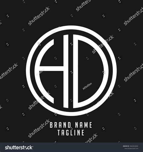 Hd Initials Logo Name Initials Logo Stock Vector Royalty Free