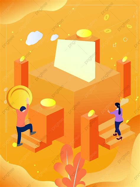 25d Solid Vector Gradient Future Financial Illustration 25d