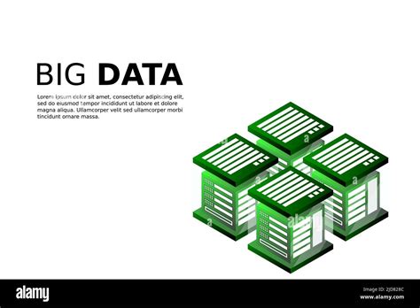 concept of big data processing energy station of future server room