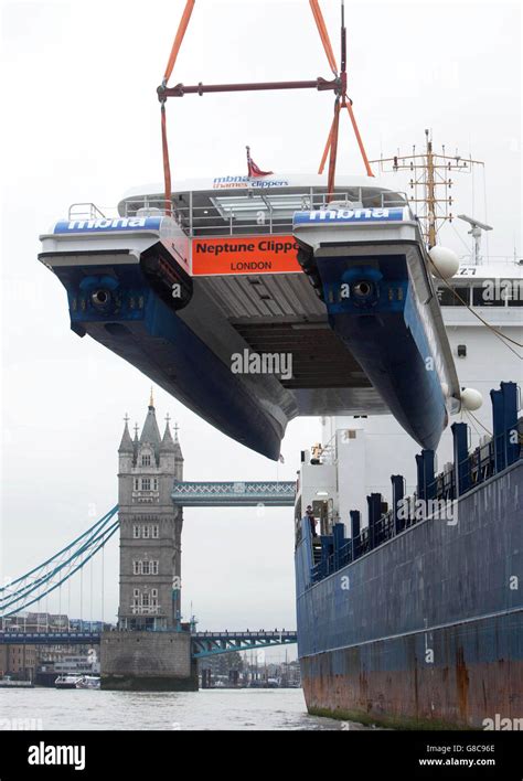 Editorial Use Only Neptune Clipper One Of Two New Catamarans That Have