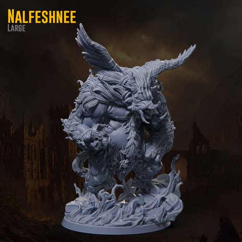 3d Printable Nalfeshnee By Claymore Miniatures