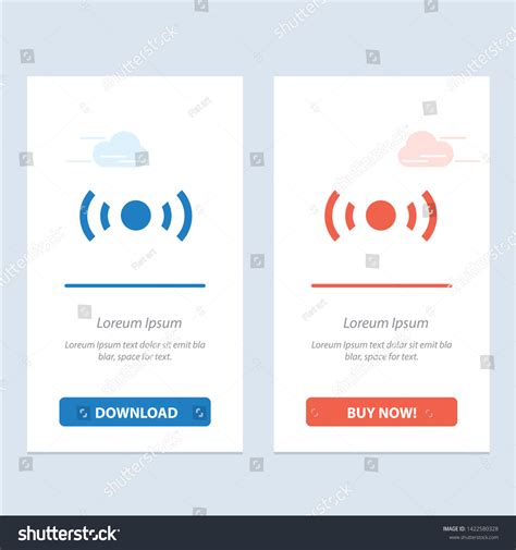 Basic Essential Signal Ui Ux Blue Stock Vector Royalty Free Shutterstock