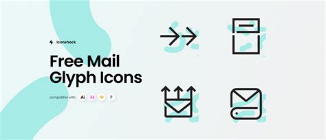 Free Mail Glyph Icons Figma