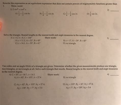 Solved Rewrite The Expression As An Equivalent Expression