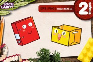 Cute Binder Box Cartoon Characters Graphic By Jocularityart · Creative