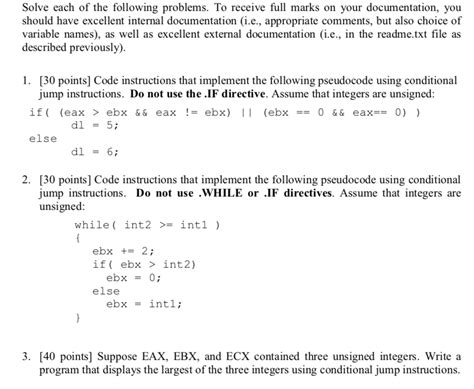 Solve Each Of The Following Problems To Receive Full