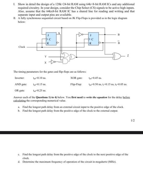 Solved I Show In Detail The Design Of A 128k×24 Bit Ram