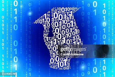 Graduation Binary Code Blue Vector Pattern Background High Res Vector