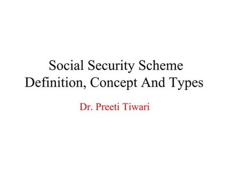Social Security Ppt