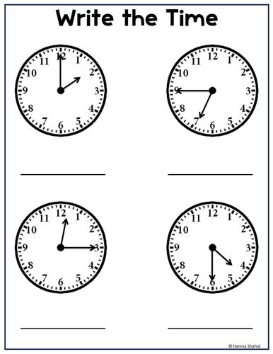 Clock Numbers Teaching Resources