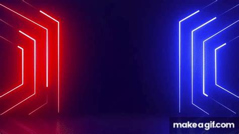 No Copyright Red And Blue Contrasting Neon Lights Background Free