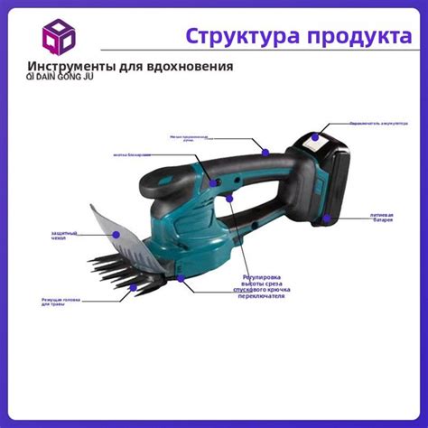 Электрические ножницы для живой изгороди для озеленения и обрезки беспроводная перезаряжаемая
