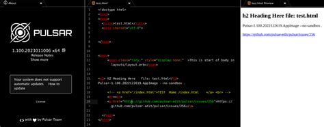 Asciidoc Preview In Pulsar Editor Opens Blank Window With No Text Rendered Same Occurs In