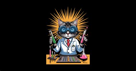 Science Cat Chemistry Fun Explosion Science Cat Chemistry Fun