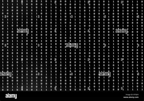 Numbers One And Zero Of Binary Code On The Pc Monitor Stock Photo Alamy