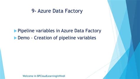 9 Pipeline Variable In Azure Data Factorypptx